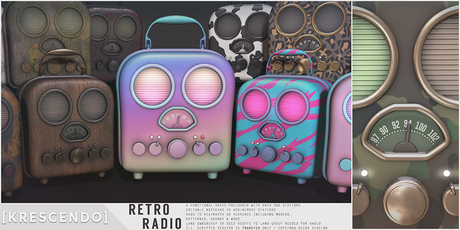 Second Life Marketplace - [Kres] Retro Radio